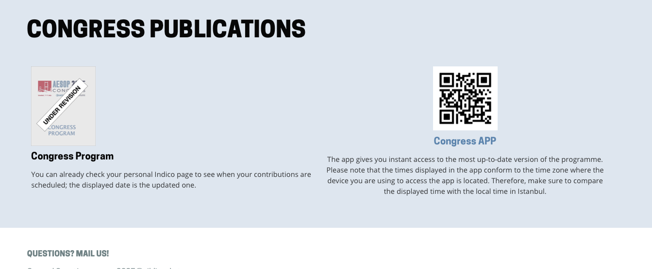 AESOP ANNUAL CONGRESS 2025 (7-11 July 2025): Overview · AESOP (Indico)